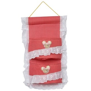 [Polka Dot & Lace] Red/Wall Hanging/ Wall Baskets /Wall Organizers ...